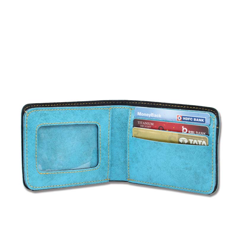 Light Blue Leather Wallet For Men - Rayatcart